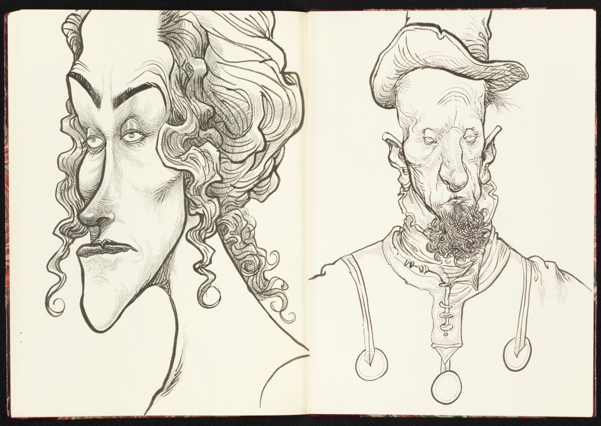 Sketchbook used by Chris Riddell | Works of Art | RA Collection | Royal ...