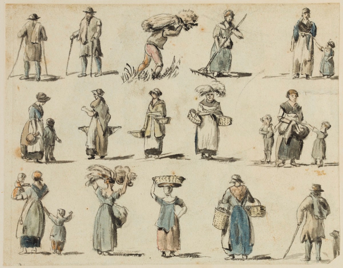 Figures from Pyne's Rustic Figures | Works of Art | RA Collection ...