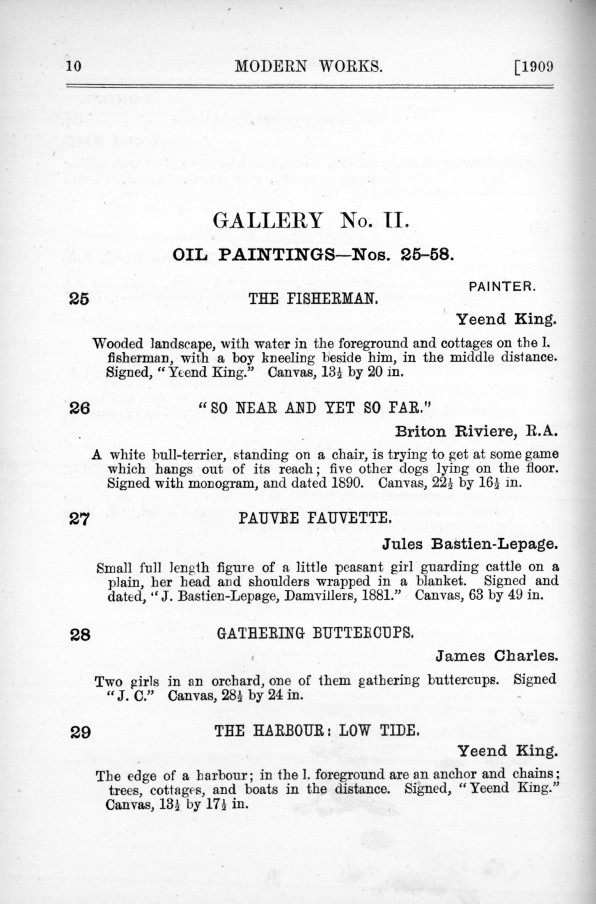1909 - George McCulloch's collection of modern painting and sculpture ...