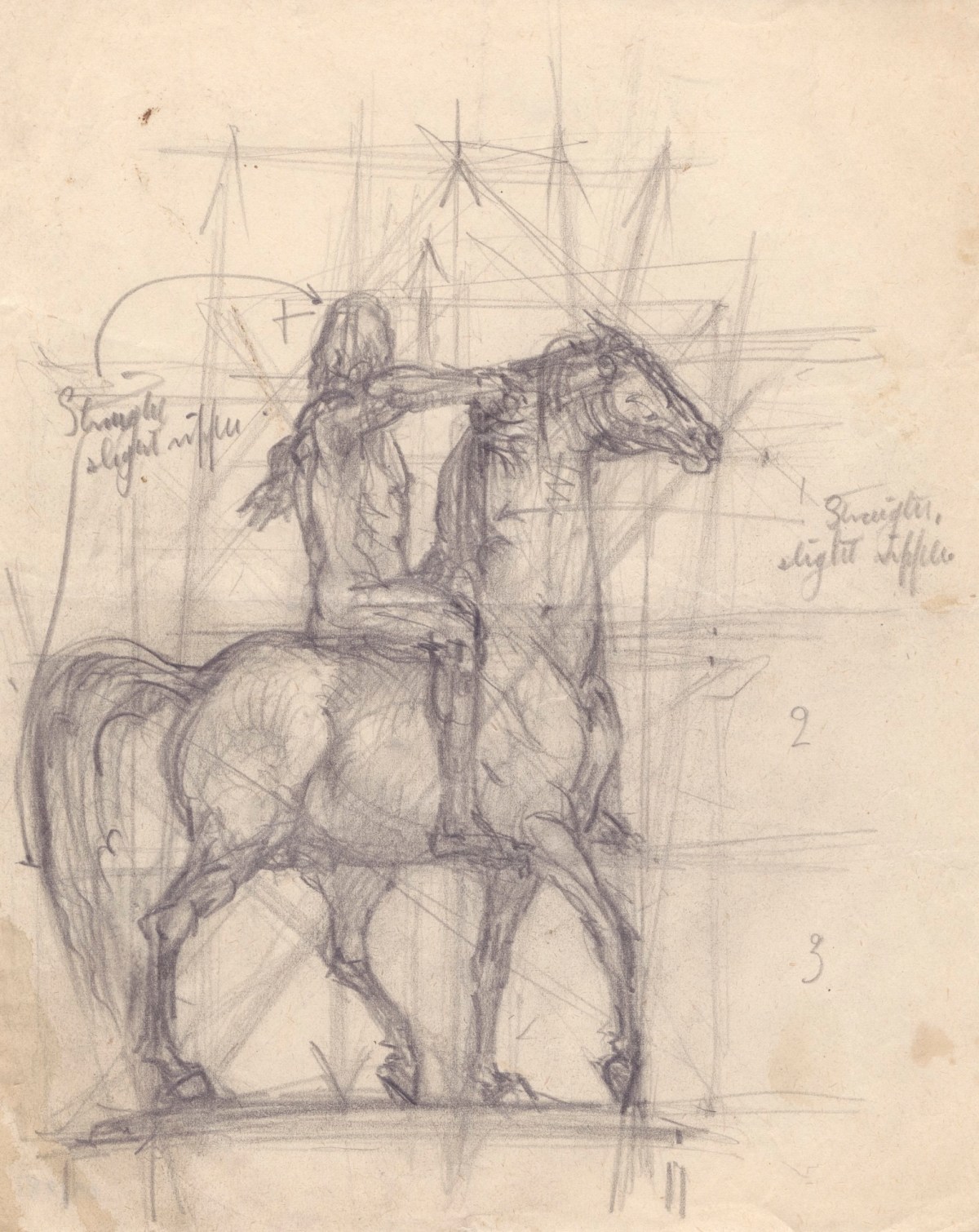 Drawing for 'Kronos' | Works of Art | RA Collection | Royal Academy of Arts