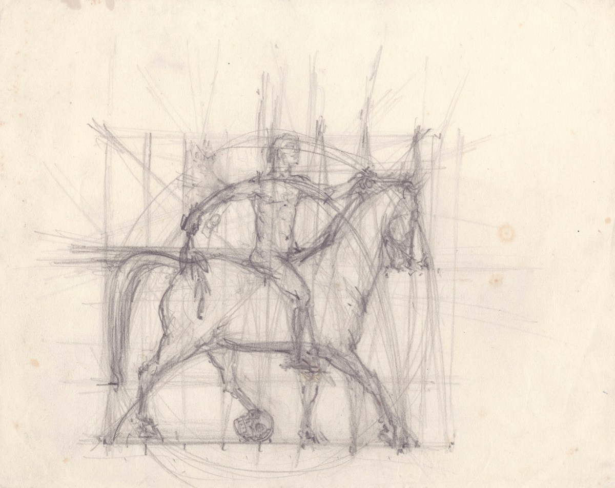 Drawing for 'Kronos', viewed from the right | Works of Art | RA ...