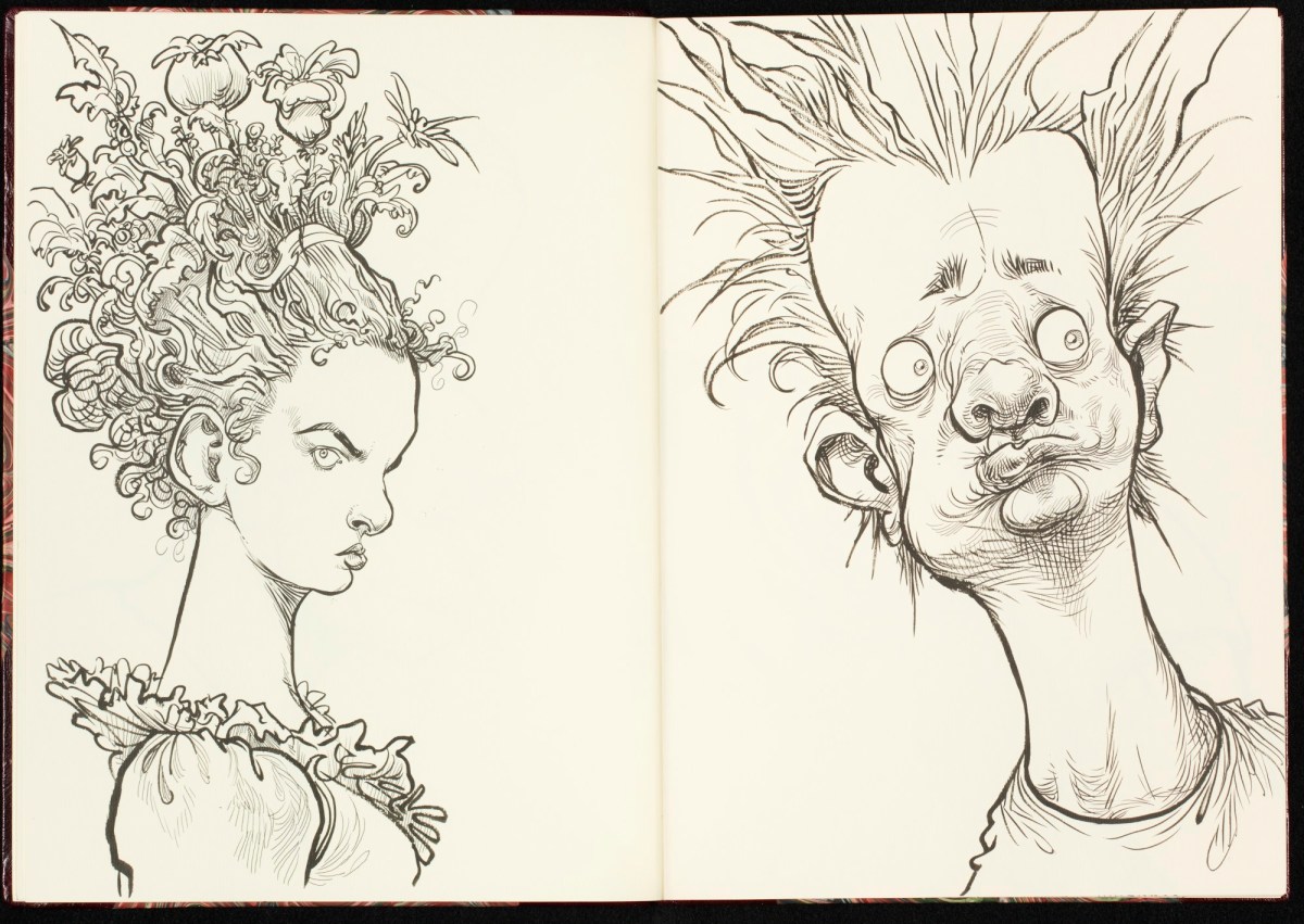 Sketchbook used by Chris Riddell | Works of Art | RA Collection | Royal ...