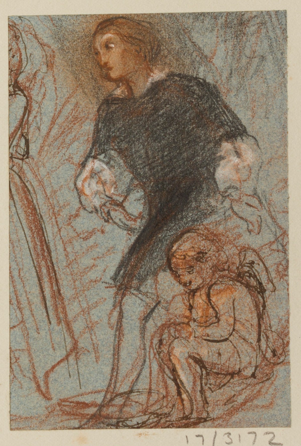 Study of a man gesturing towards a child | Works of Art | RA Collection ...
