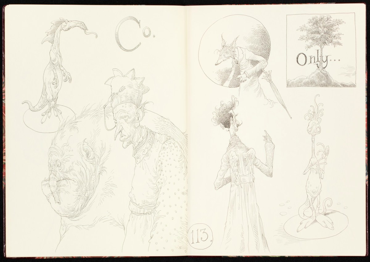 Sketchbook used by Chris Riddell | Works of Art | RA Collection | Royal ...