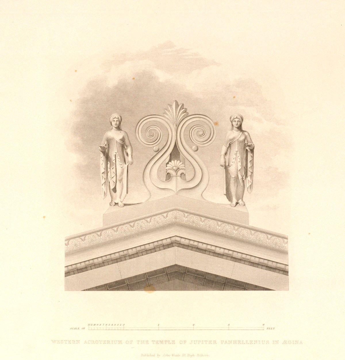 Temple of Aphaia, Aegina: western acroterium | Works of Art | RA ...