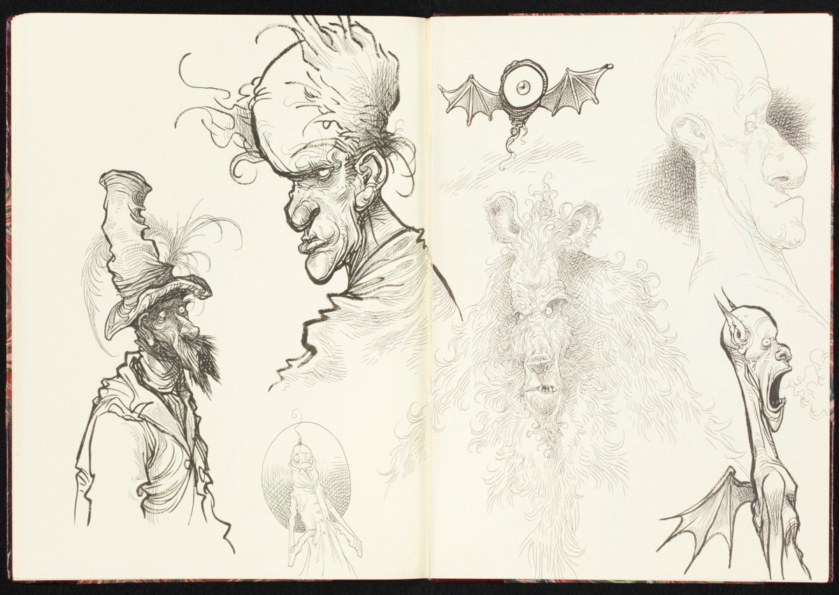 Sketchbook used by Chris Riddell | Works of Art | RA Collection | Royal ...