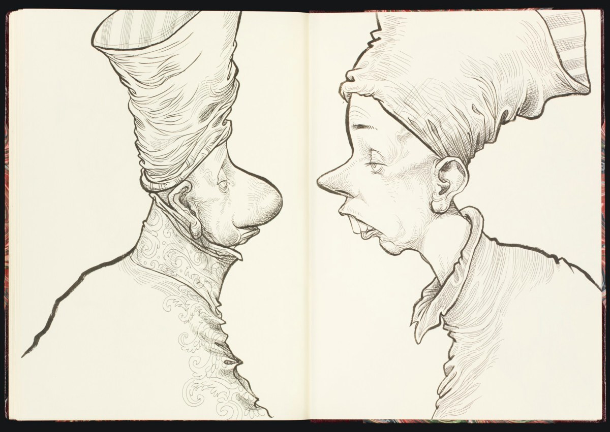 Sketchbook used by Chris Riddell | Works of Art | RA Collection | Royal ...