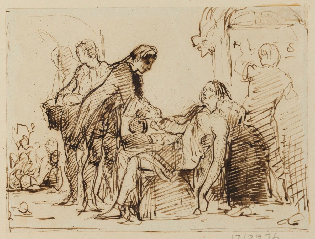 Dying man sketch | Works of Art | RA Collection | Royal Academy of Arts